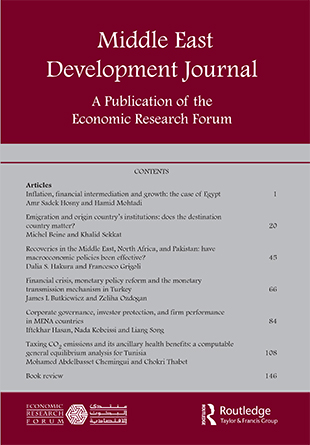 Middle East Development Journal – Volume 9, Issue 1, 2017 - Economic ...