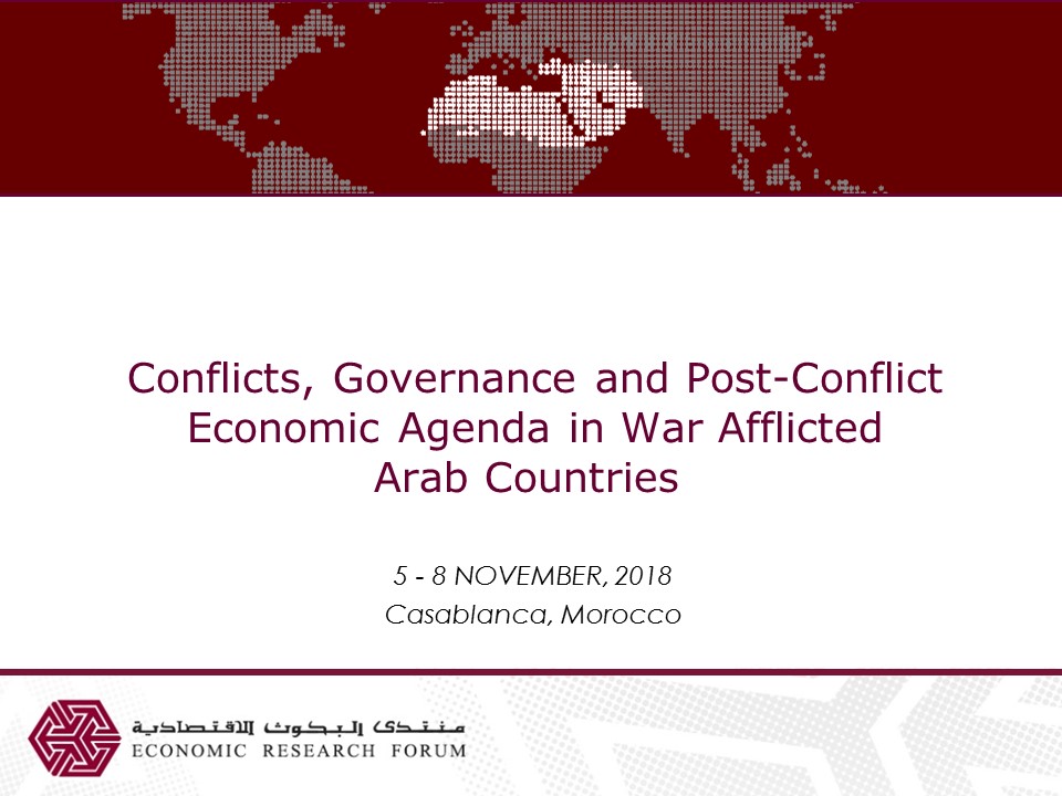 Conflicts, Governance and Post-Conflict Economic Agenda in War ...