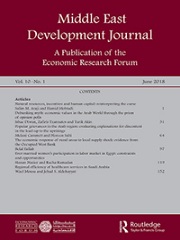 Middle East Development Journal – Volume 10, Issue 1, 2018 - Economic ...