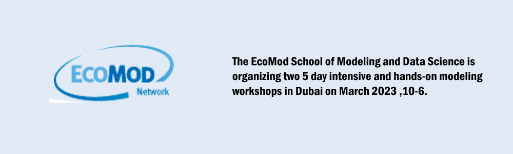 EcoMod School of Modeling and Data Science - Dubai 2023 - Economic ...